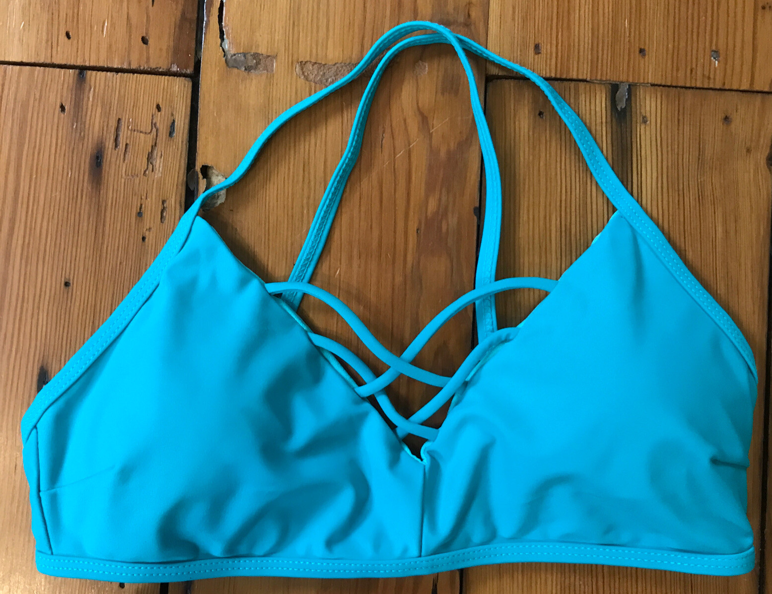 Express Swim Teal Turquoise Blue Bikini Swimsuit Top … - Gem