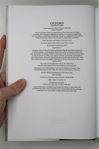 Jan Sprenger, Stephan Hartman / BAYESIAN PHILOSOPHY OF SCIENCE 1st ...