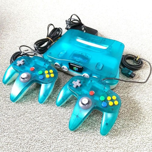 Nintendo 64 Clear Blue Controller Limited Color Used | eBay