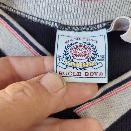 Vintage Bugle Boy Knit Long Sleeve Shirt Size Large | eBay