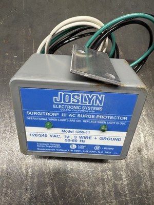 Joslyn 1265-11 120/240V Surge Protector | eBay