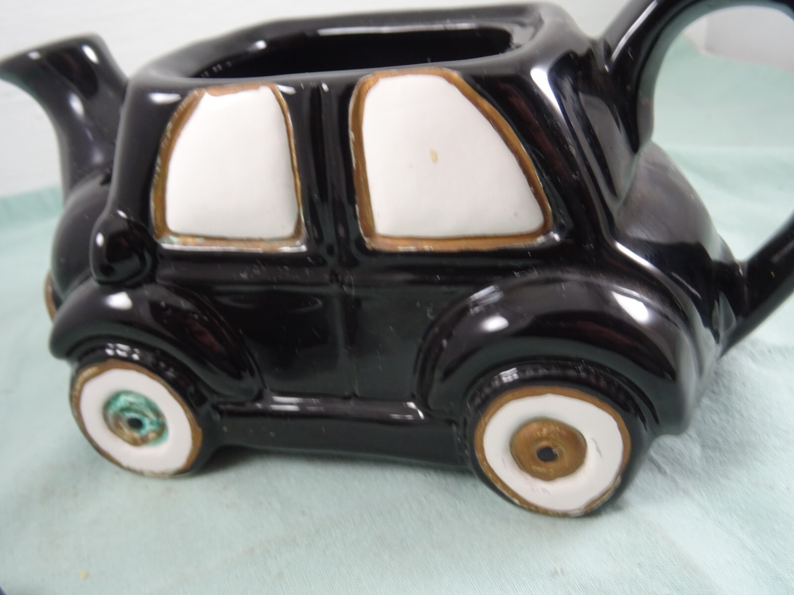 Vintage OCI Omnibus Hand painted VW Beetle Car Teapot 8" x 4.5" 1960-70 ...