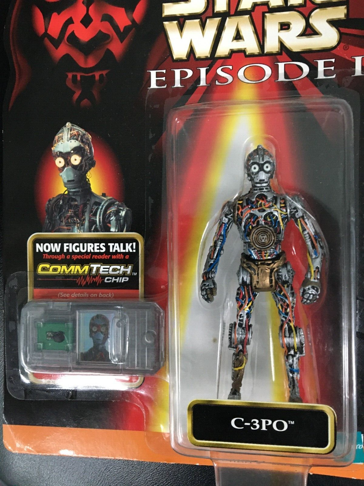 Star Wars: The Phantom Menace Episode I C-3PO Action Figure w Commtech ...