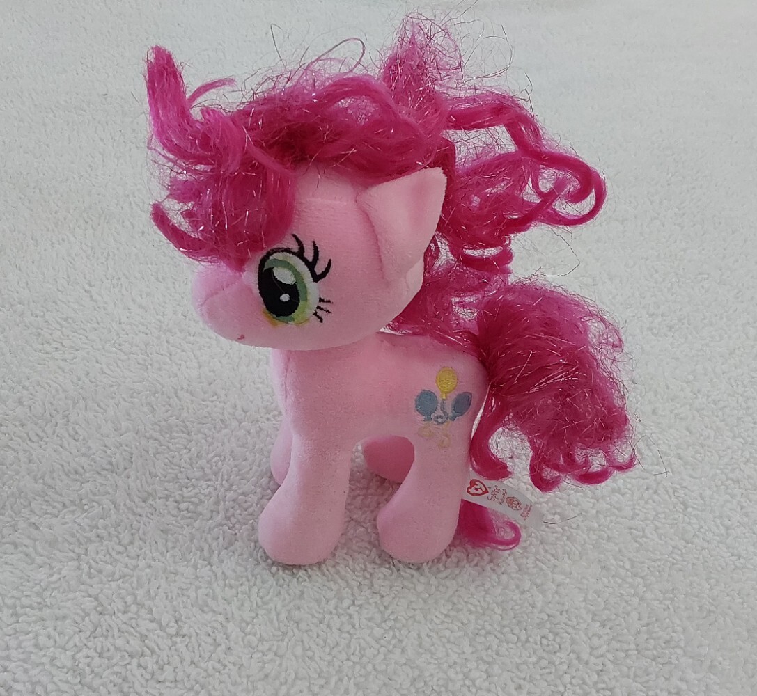 TY Sparkle My Little Pony Pinkie Pie Beanie Babies Stuffed Animal 7 ...