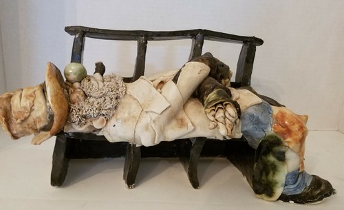 Signed Italy Hand Made Old Man Hillbilly Whimsical Figurine Ceramic ...