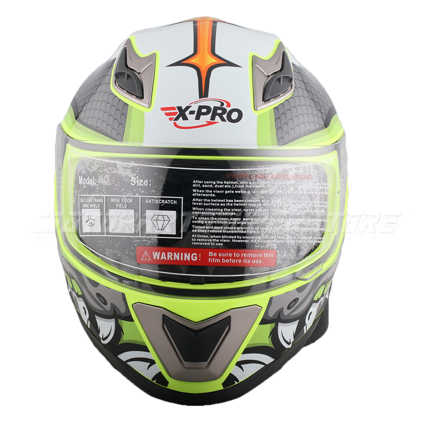 X-Pro Motorcycle Full Face Helmet Adult Street Bike Helmets DOT ...