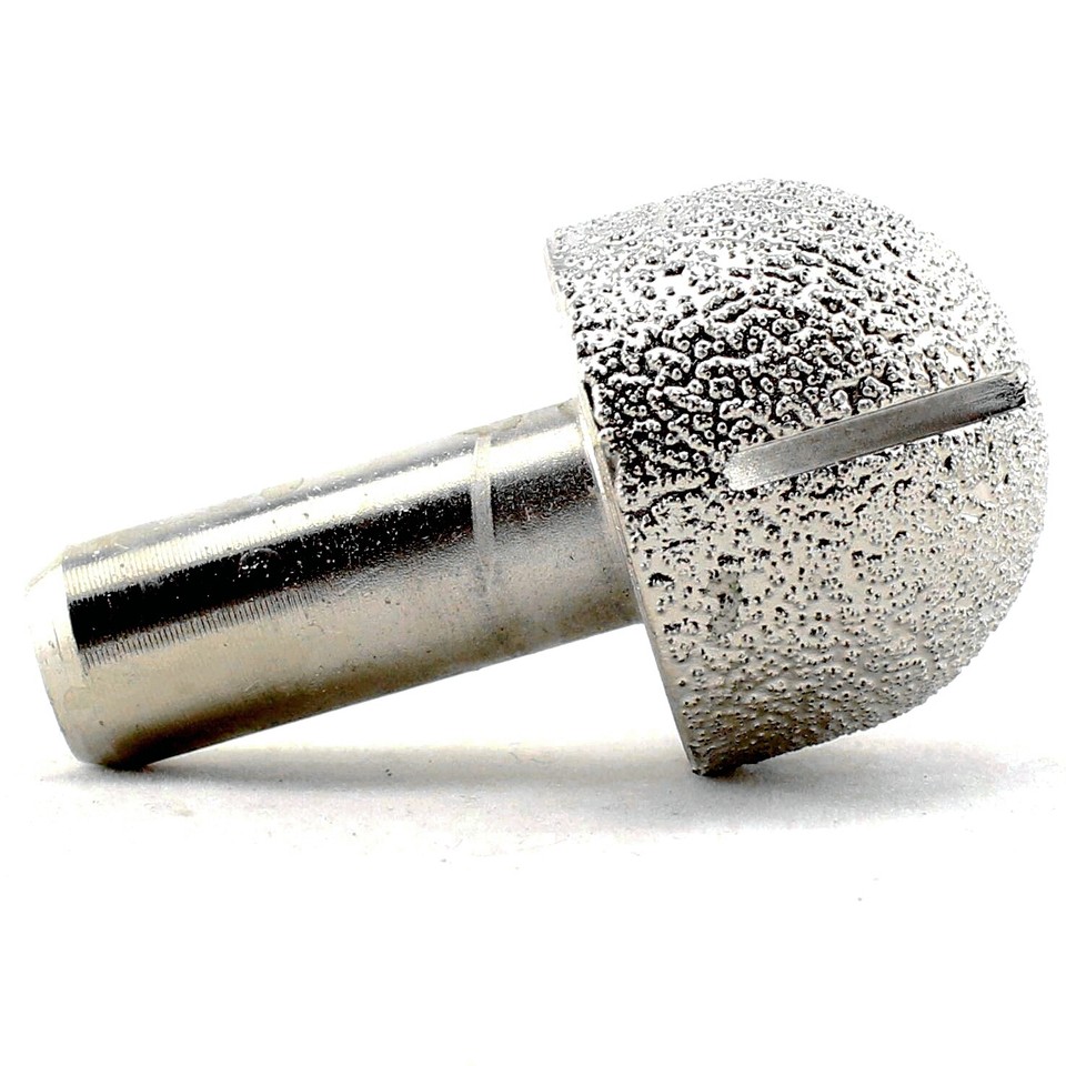 R12 R15 Diamond Brazed Router Bit Cylindrical Ball Nose Profile Wheel ...