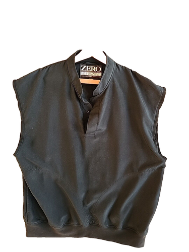 Zero Restriction Golf Outerwear Windbreaker Vest Men's L Black 1/4 Snap ...