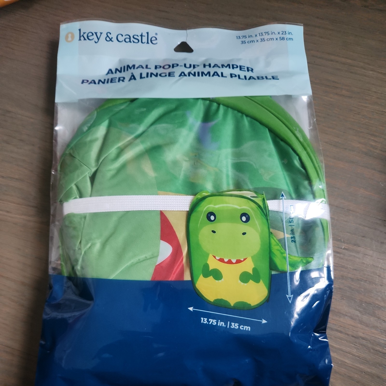 Key & Castle Animal Pop-Up Hamper Dinosaur 13.75x13.75x23in Kids ...