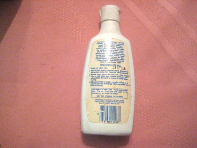 Corning Ware Cleaner and Conditioner Polish Corelle Ware Pyrex Cookware ...