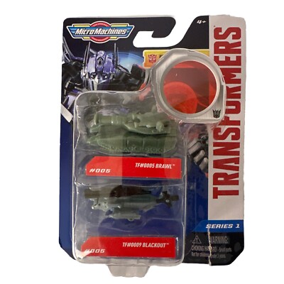 MICRO MACHINES Transformers Series 1 Brawl &Blackout w/ Decoder | eBay