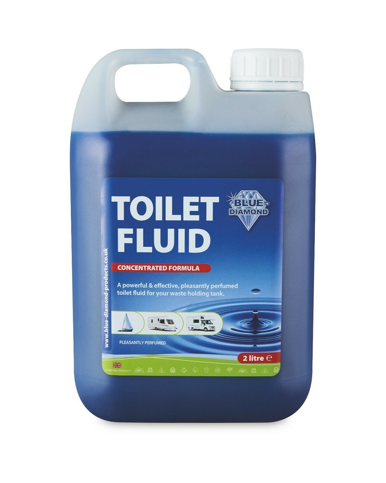 Blue Diamond Twin Pack 2 Litre Chemical Toilet Fluid for Caravan ...