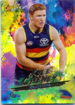 2017 AFL FOOTY STARS RAINBOW HOLOFOIL HF3 Kyle Cheney - Adelaide | eBay ...