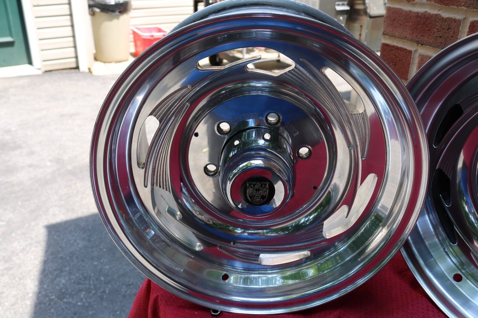 VINTAGE CENTERLINE COBRA FORGED BILLET 16X8 POLISHED WHEELS 6x5.5 6x139 ...