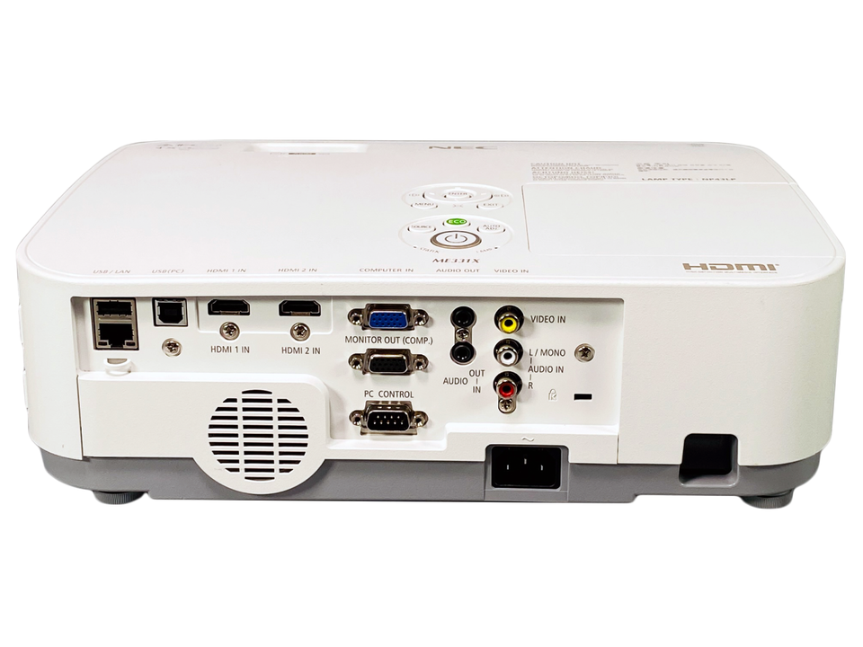 NEC ME331X 3LCD Projector Portable 3300 ANSI Professional 1080p HDMI w ...