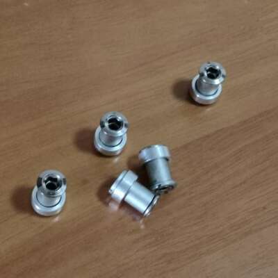 5pcs Bicycle Bots Extra-long Triple Chainring Bolts Nuts Spacers | eBay