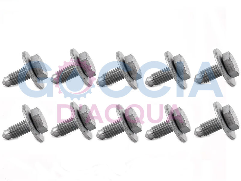 Genuine BMW 1 Series E81 E87 Hex Bolt With Washer M6X1-(10 PIECES ...