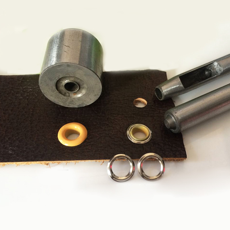 Leather Crafts Eyelet Grommet Setter Tools & Anvil Die Set Punch Tool ...
