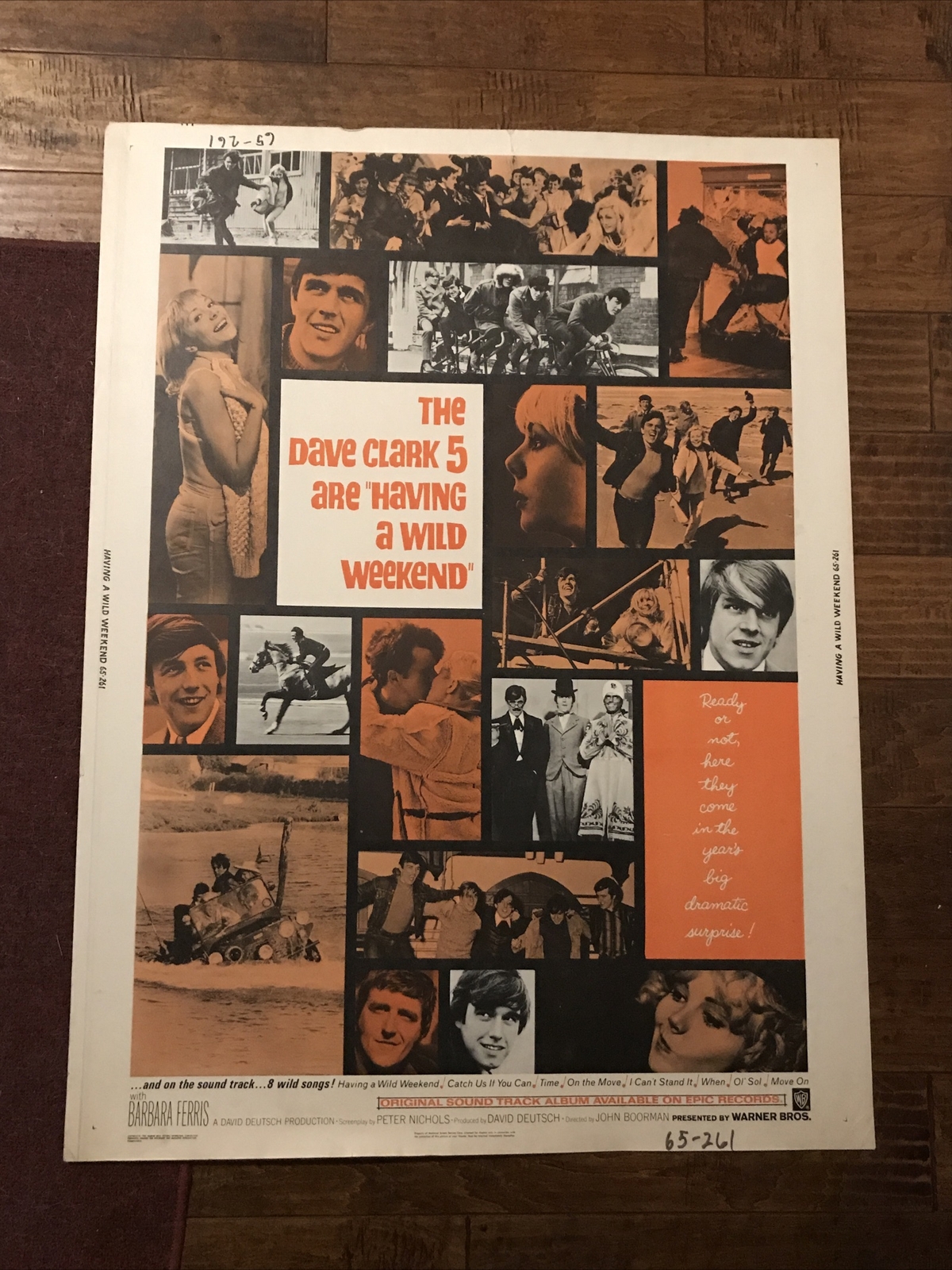 Having A Wild Weekend - Original 30 x 40 Movie Poster - Dave Clark 5 | eBay