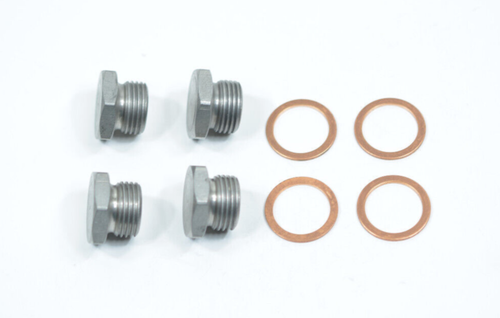 (4 Pack) Stainless Steel 18mm x 1.5 Oxygen Sensor Hex Plug & Gasket Cap ...