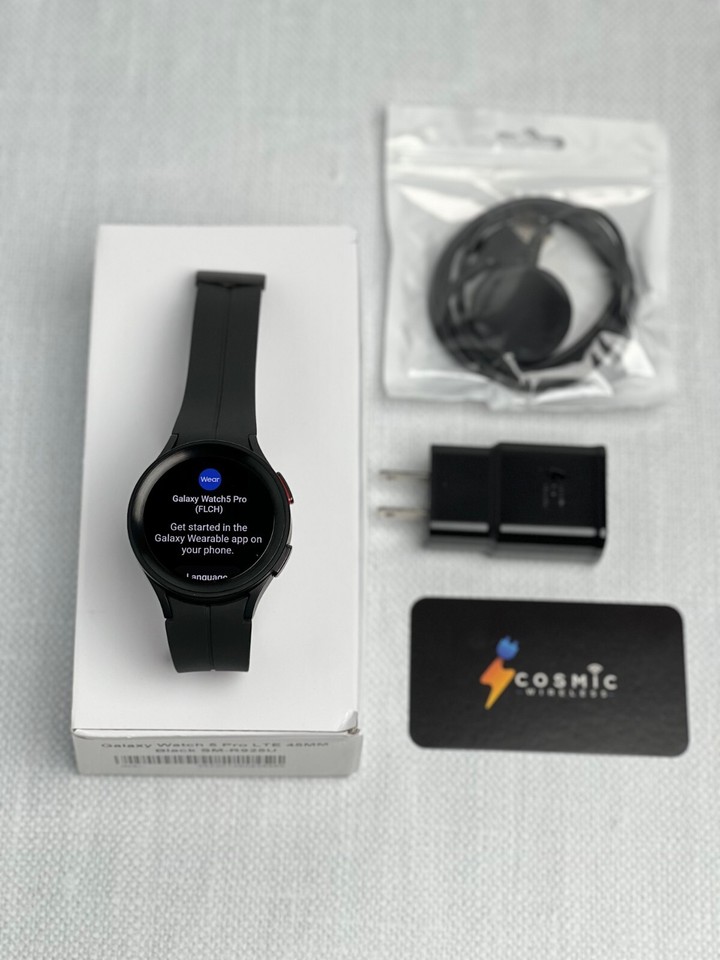 NEW Samsung Galaxy Watch 5 Pro 45mm (SM-R925U) - (WiFi + LTE/Cellular ...