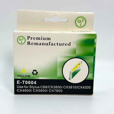 Compatible E-T0604 Yellow Ink Cartridge for Epson Stylus C88 CX4200 ...