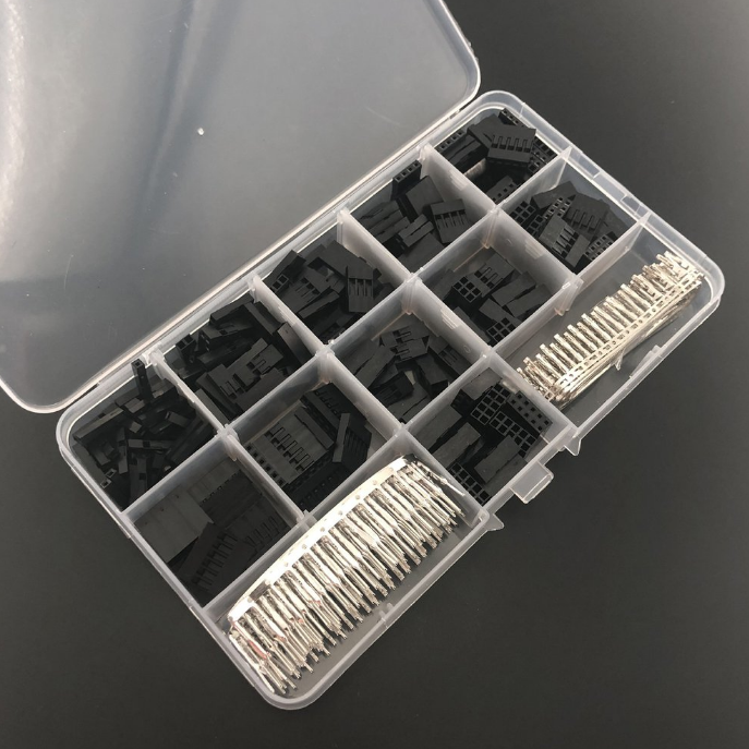 620pcs 2.54mm DuPont shell jumper head single double-layer connector ...