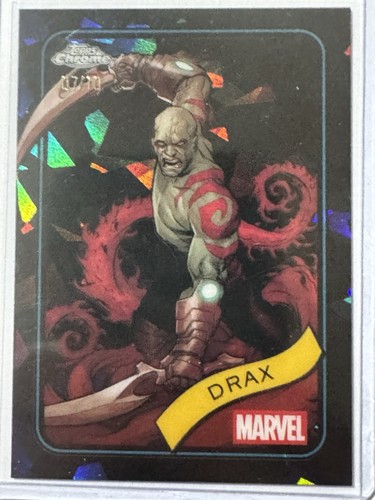 2025 Topps Chrome Marvel Sapphire Drax Black /10 | eBay