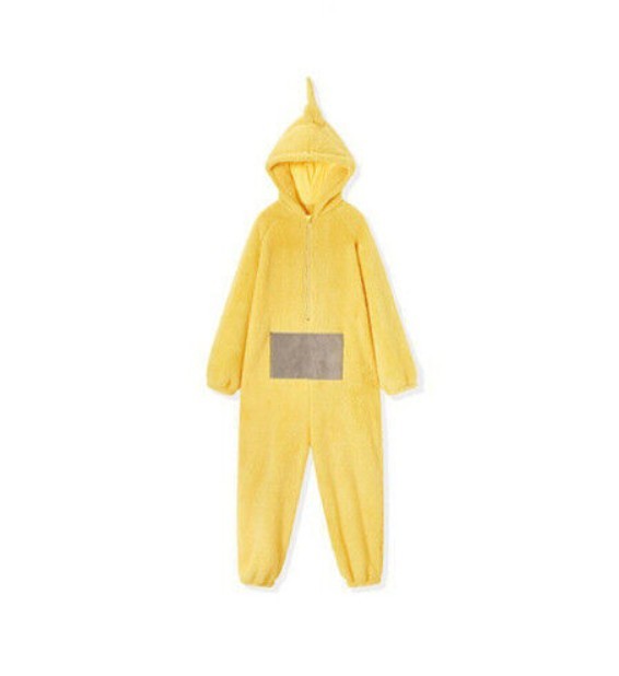 Halloween Adult Teletubbies Costume Disi Onesis Lala Cosplay Jumpsuit ...