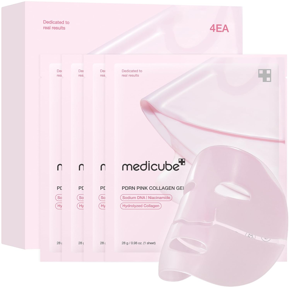 New Salmon DNA PDRN Pink Collagen Jelly Face Mask 4EA, Korean Skincare ...
