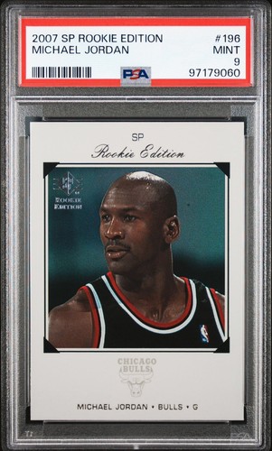 2007 SP Rookie Edition Michael Jordan PSA 9 Mint #196 POP 14! Rare NBA ...