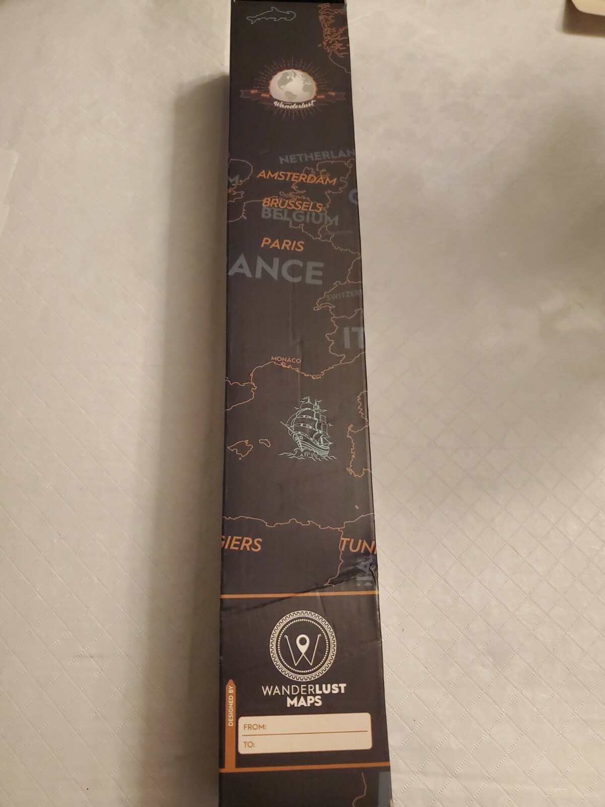 WANDERLUST MAPS SCRATCH OFF WORLD MAP, TRAVEL DOCUMENTATION (New In Box ...
