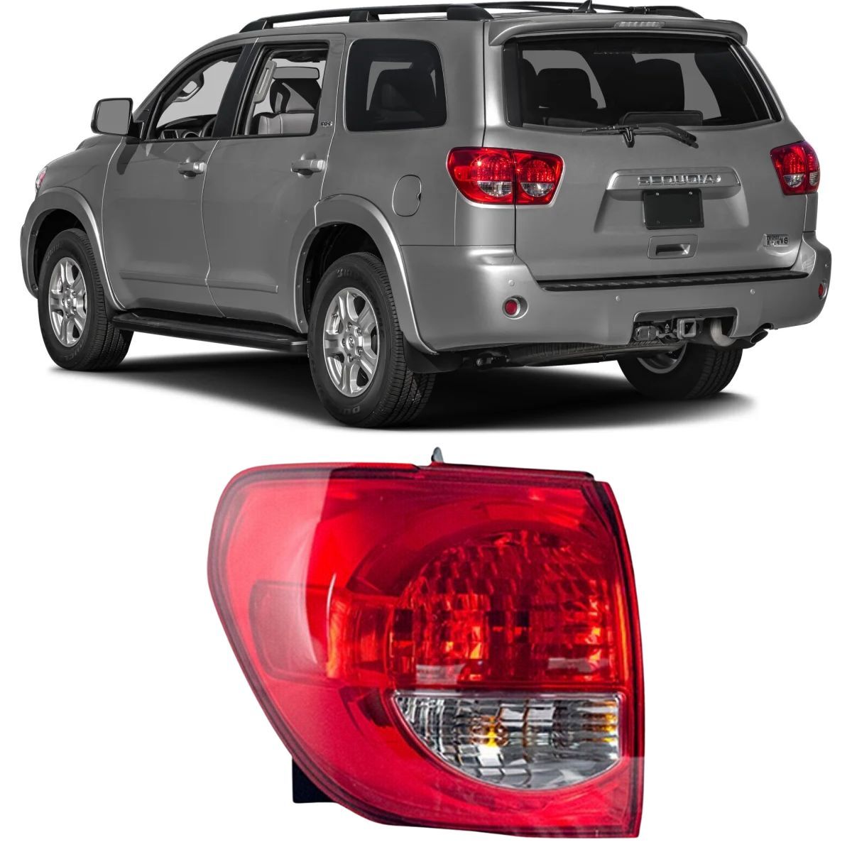 For Toyota Sequoia Tail Light 2008-2017 Driver Side Outer For TO2804115 ...