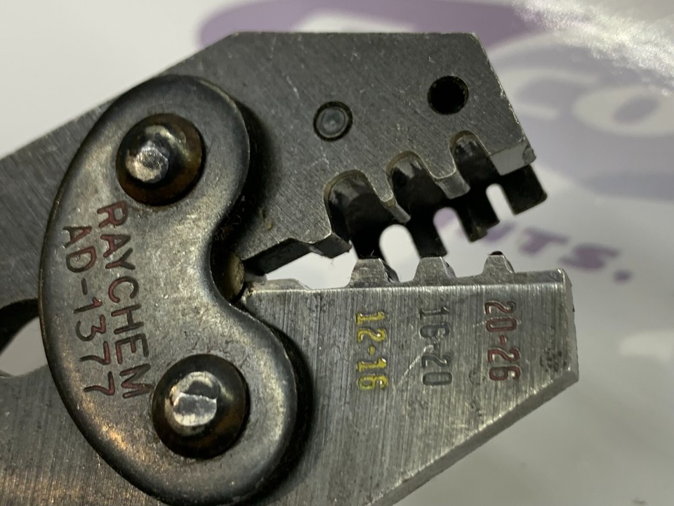 Raychem AD-1377 Hand Crimp Tool AWG 12-26 M22520-37-01 | eBay