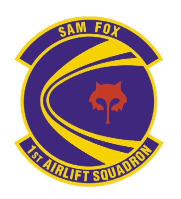 5" 1ST AIRLIFT SQUADRON SAM FOX SQUADRON MILITARY STICKER DECAL USA ...