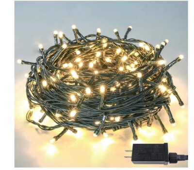 82FT 200 LED Outdoor Christmas String Lights - Timer, 8 Modes (Warm ...