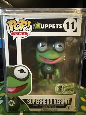 Superhero Kermit Funko Pop #11 ECCC 2017 Exclusive Limited Edition 3000 ...