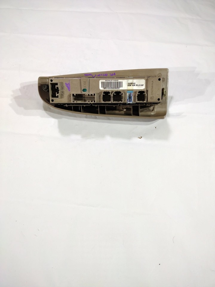 03-06 GMC Denali Escalade Master Window Control Switch Tan Grainwood ...