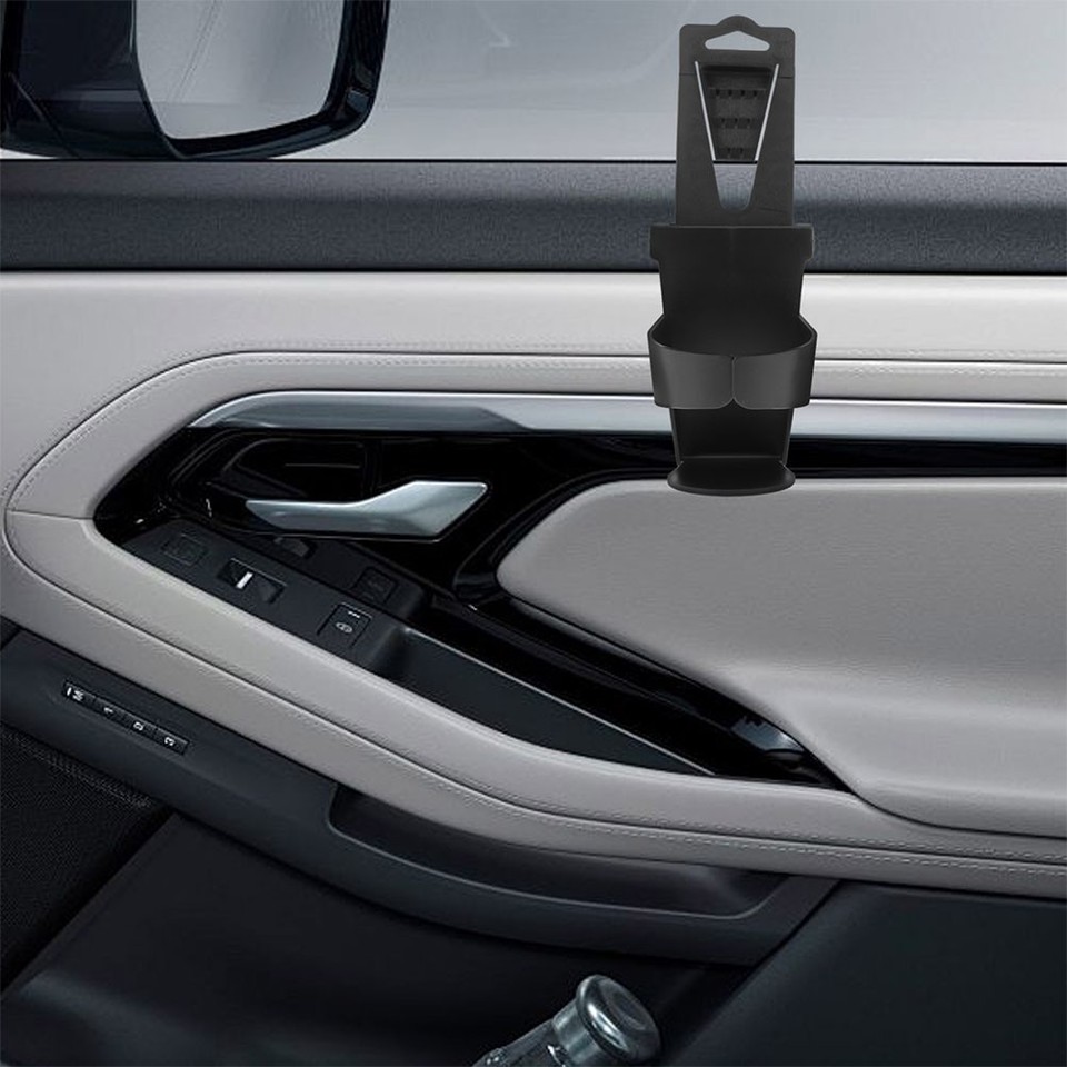 Reusable Plastic Car Cup Organizer 2Pcs for Door and Backseat Black ...