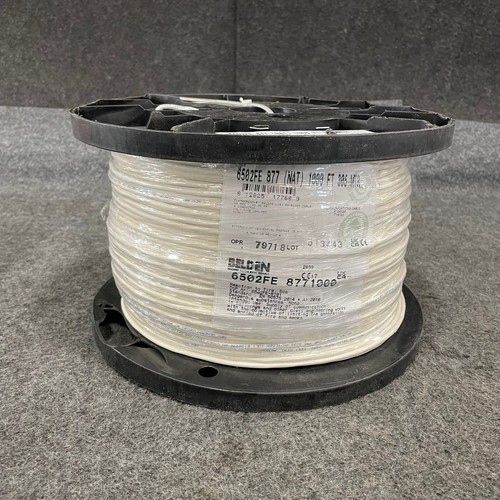 BELDEN 6502FE 877 Security & Alarm Cable, 1000ft, 22/4C, STR, White* | eBay