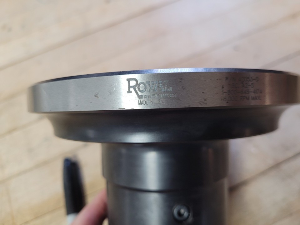 ROYAL PRODUCTS PULL BACK 5C COLLET CHUCK, A2-5, MODEL 42053, BLANK DRAW ...