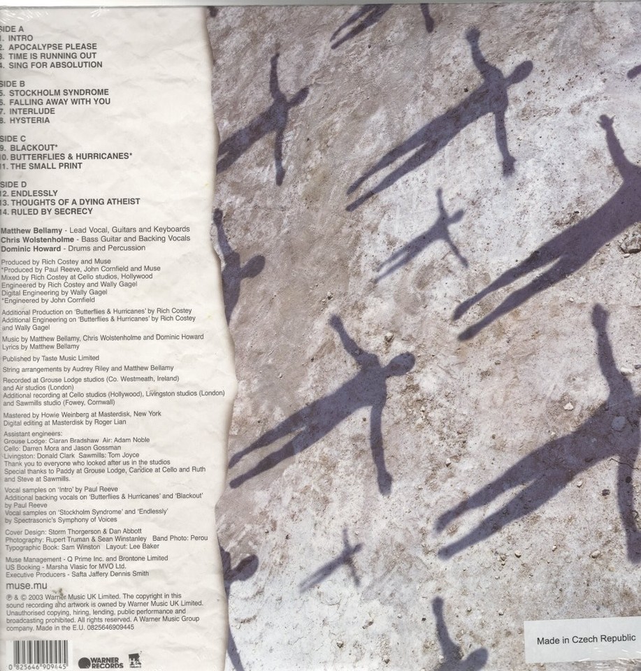 Muse Absolution double LP vinyl Europe Warner 2LP in g'fold sleeve ...