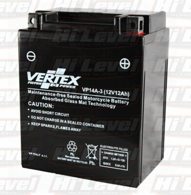 BATTERY FOR SUZUKI GSX-R1100 GSXR1100 M/N 92-93 YB14L-A2 FULLY SEALED ...