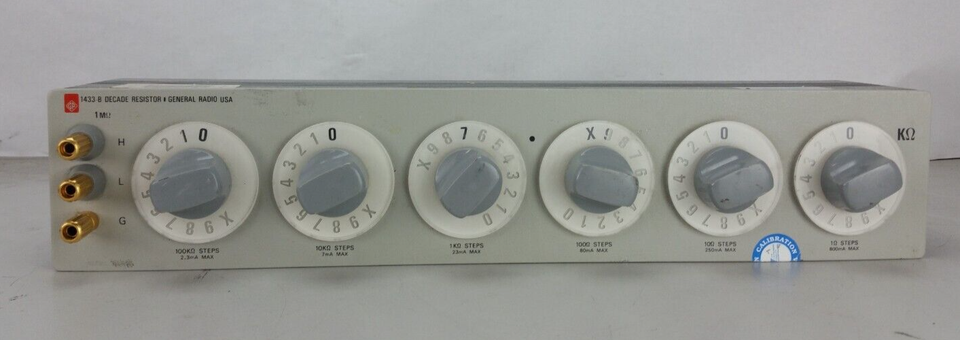 GENERAL RADIO 1433-B DECADE RESISTOR GENRAD 1 Ohms | eBay