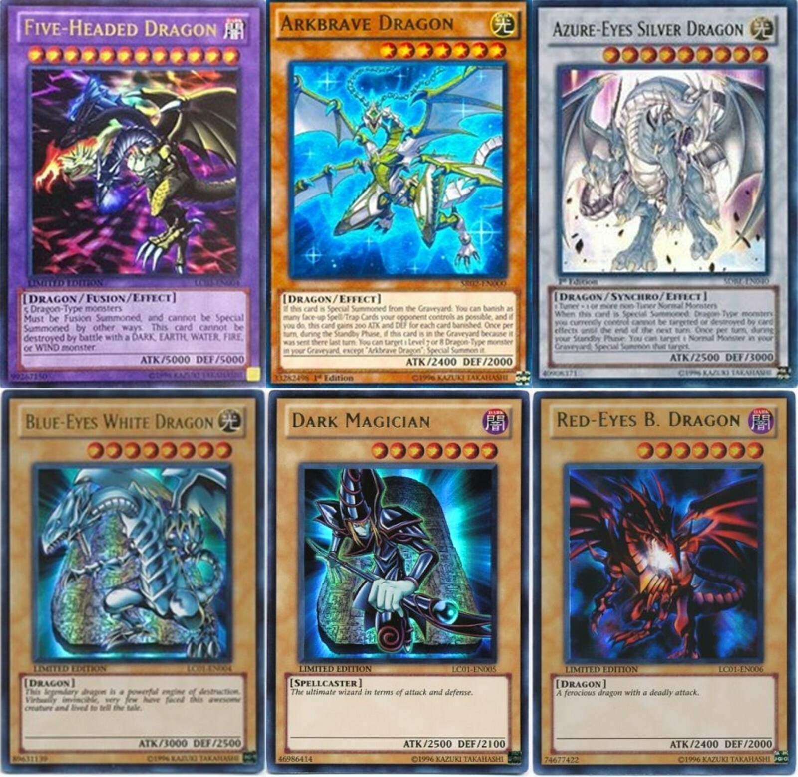 Five-Headed Dragon *ALL Ultra* Fusion: **Blue-Eyes** LC01+ 5 Dragons ...