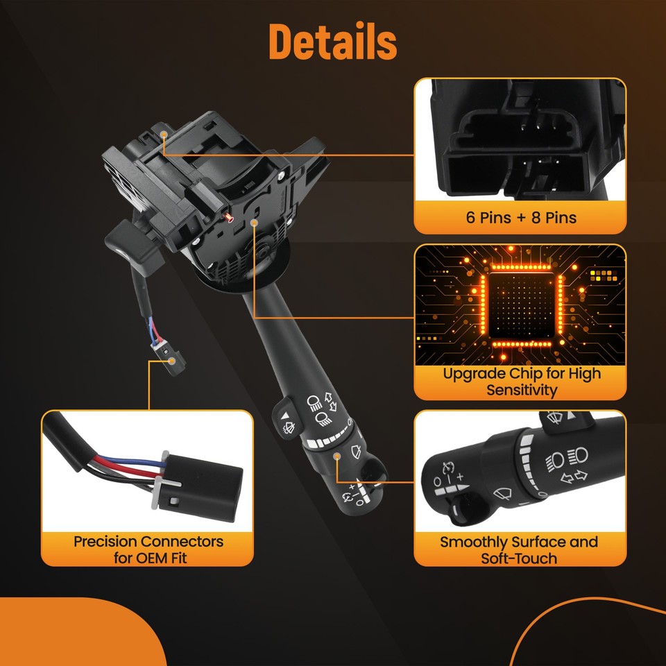 Turn Signal Multi-Function Switch w/Cruise Control For Oldsmobile Buick ...