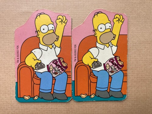 Simpsons Fridge Magnets x 2 -Family Sofa Homer ONLY - 2002 Kellogg’s ...