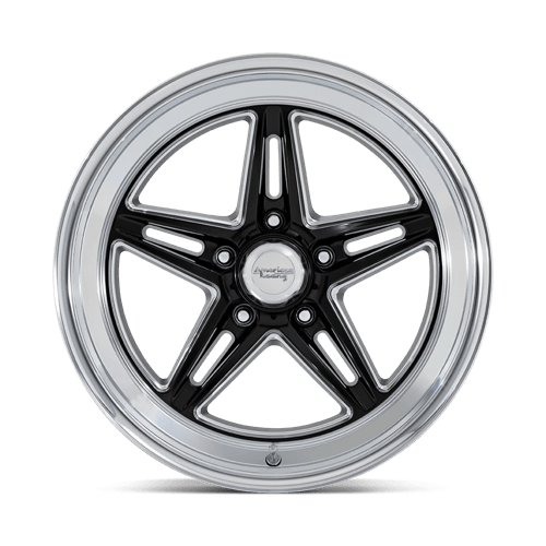 20x10 American Racing VN514 Groove Gloss Black Milled Wheels 5x5 (6mm ...