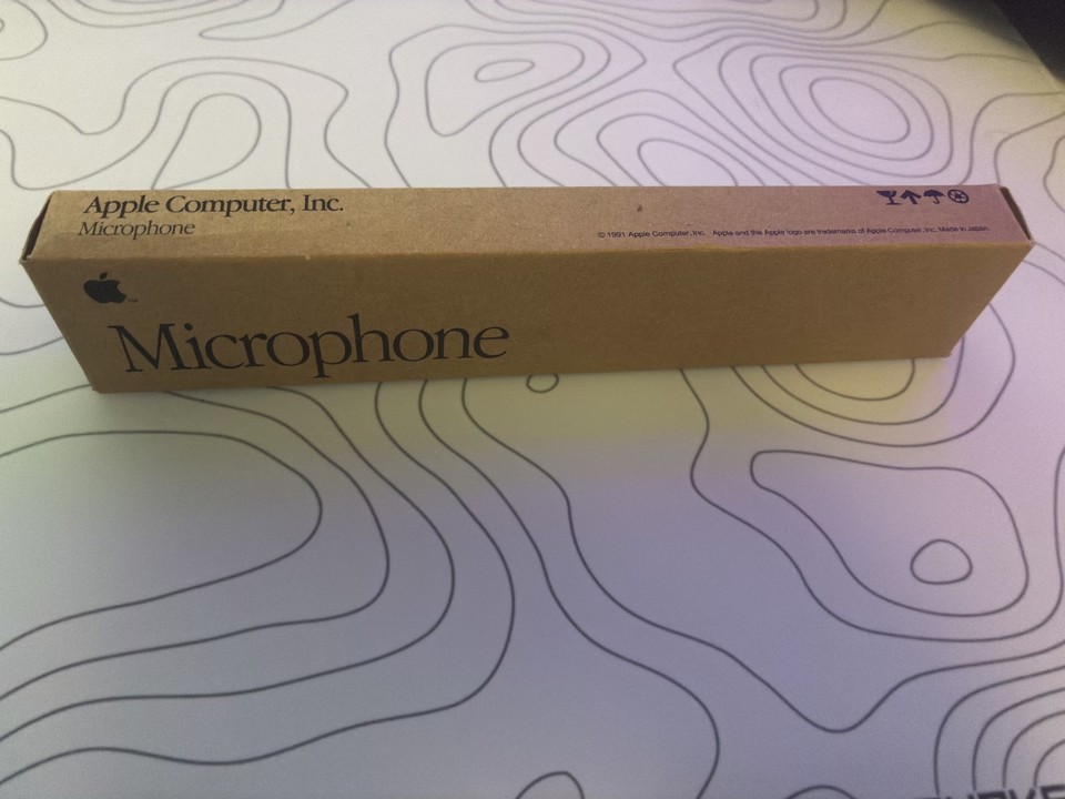 Vintage 1991 Apple Macintosh Computer Microphone 699-5103-A NEW open ...