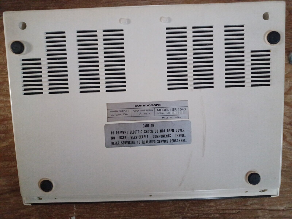 RARE Vintage Commodore SR 1540 Calculator - WORKING - Chiclet Pet ...